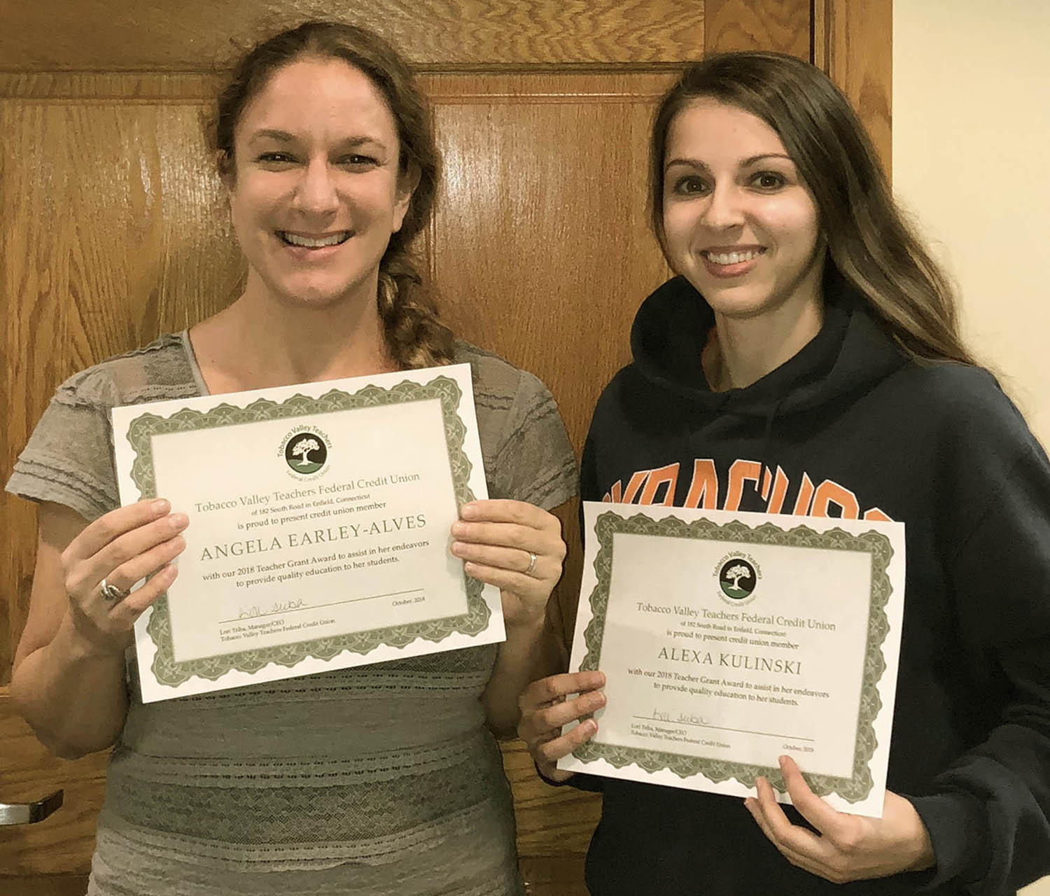 2018 Teacher Grant Recipients - Tobacco Valley Teachers FCU